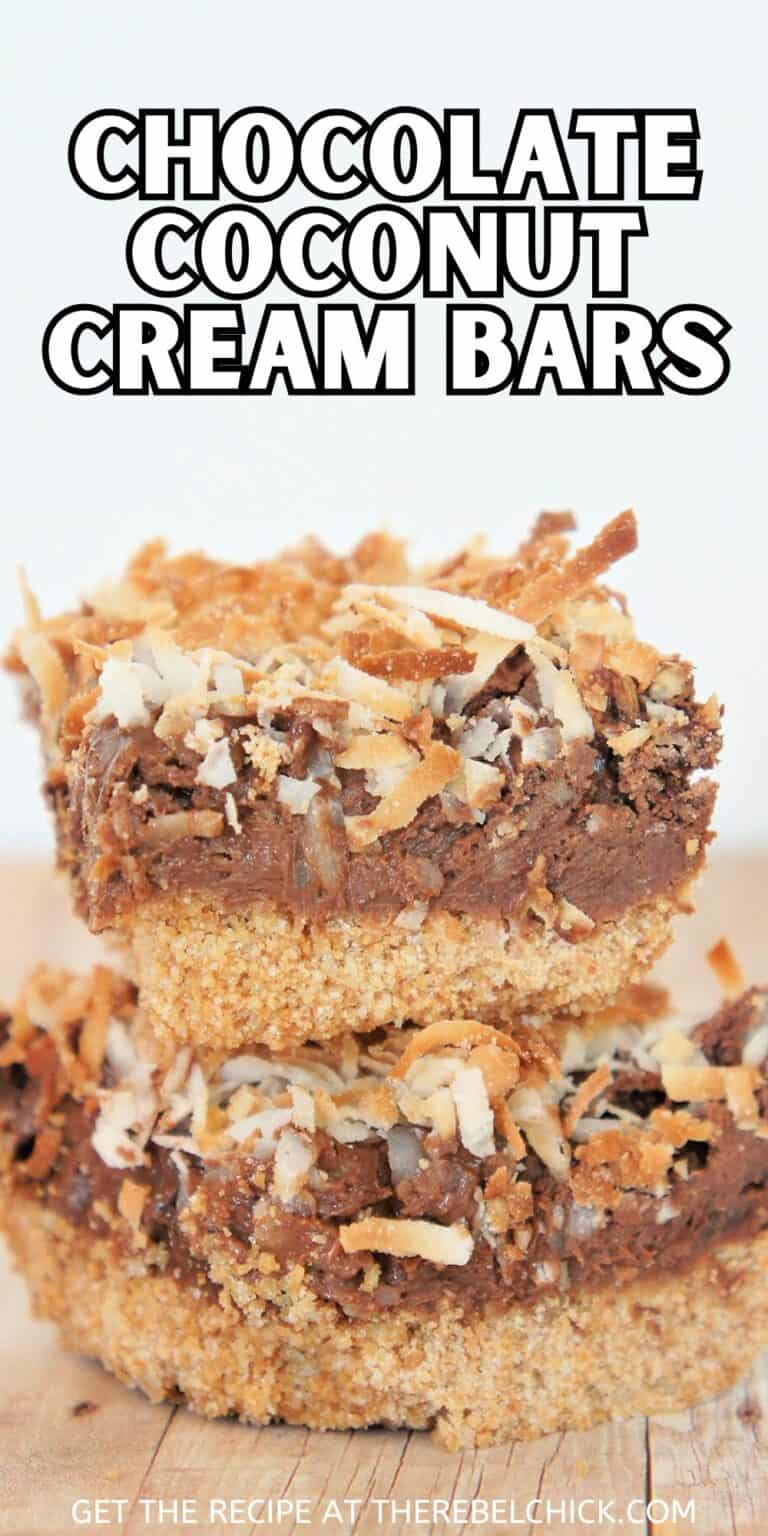 Layered Chocolate Coconut Cream Bars Recipe