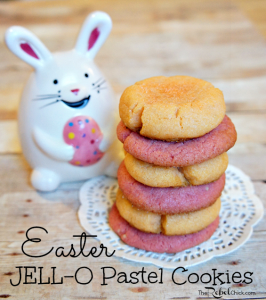 Orange Easter JELL-O Pastel Cookies Recipe - The Rebel Chick