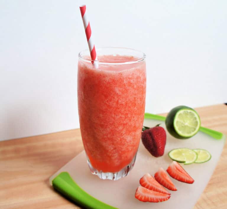 Strawberry Key Limeade Slush - The Rebel Chick
