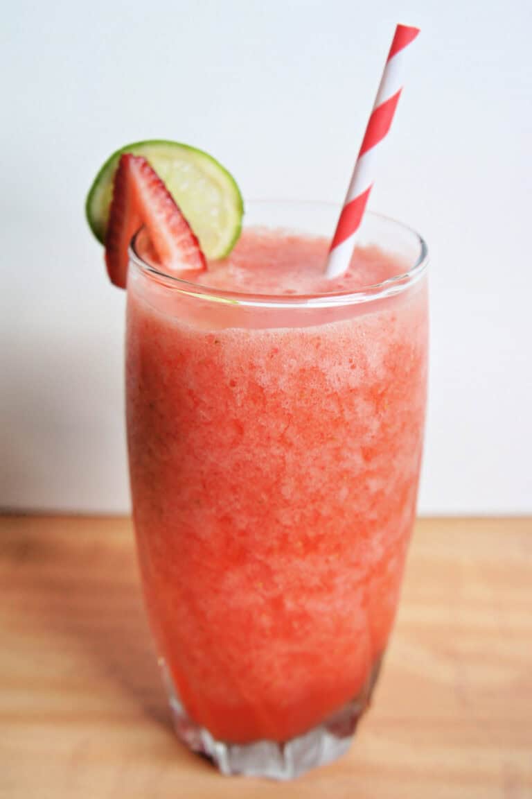 Strawberry Key Limeade Slush - The Rebel Chick