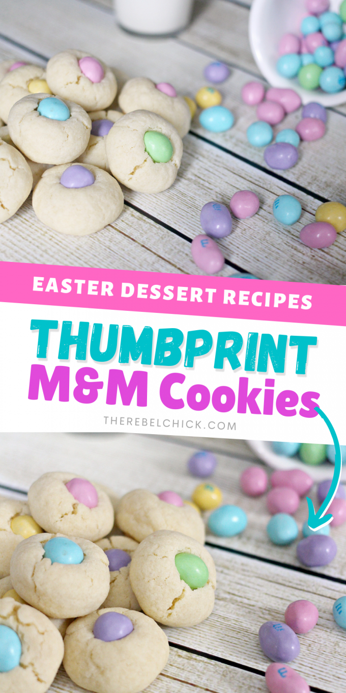Easter Thumbprint Cookies - The Rebel Chick