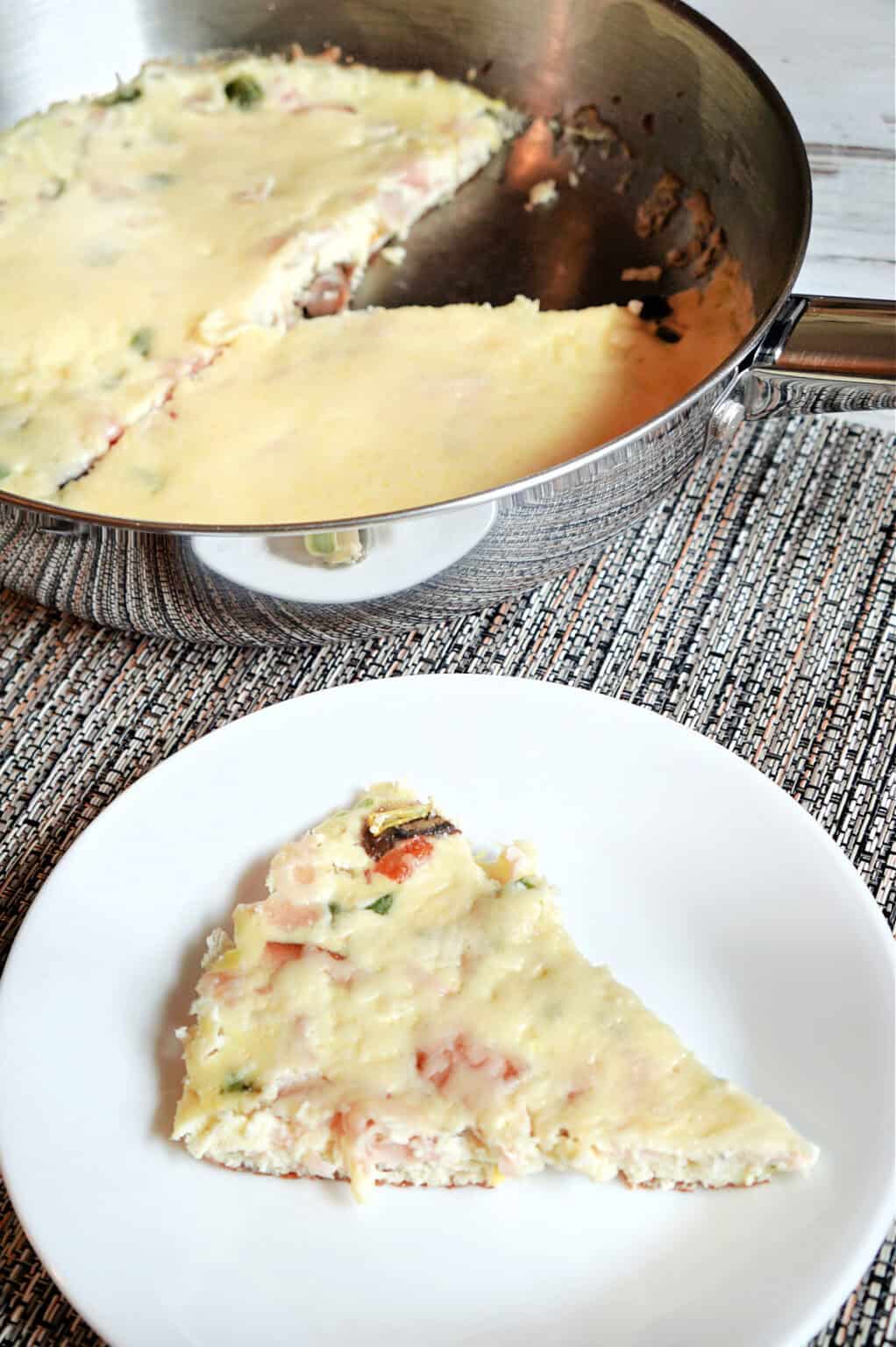 Veggie and Turkey Frittata - The Rebel Chick