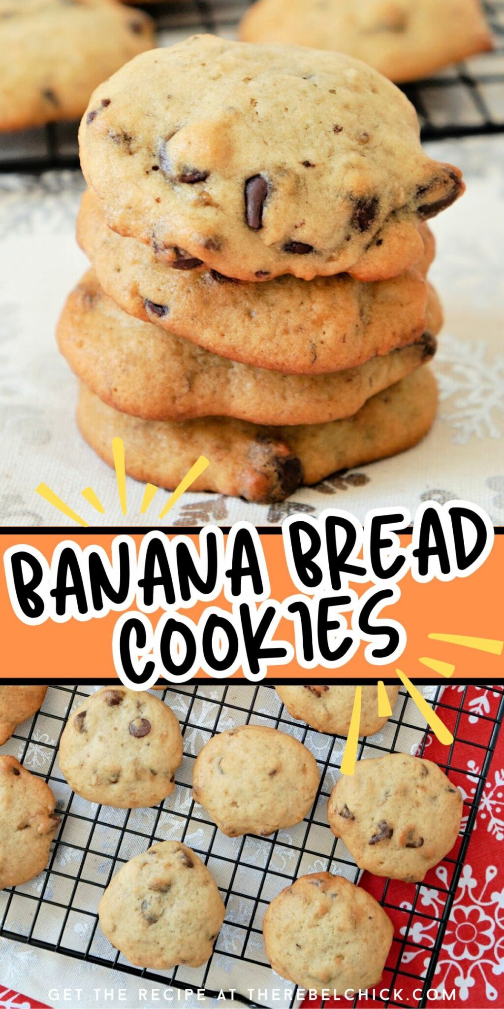 Banana Bread Cookies - The Rebel Chick