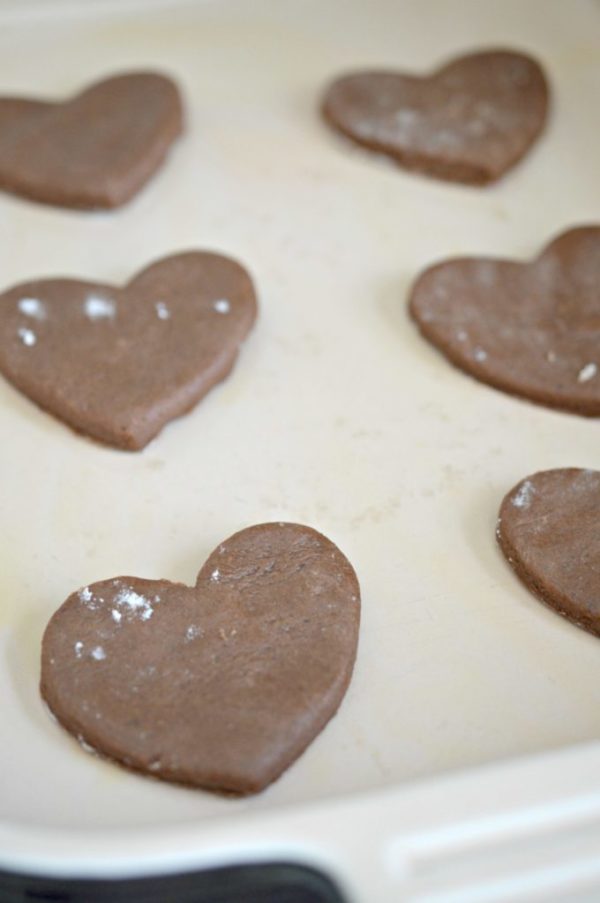 Valentine's Day Frosted Chocolate Heart Cookies Recipe