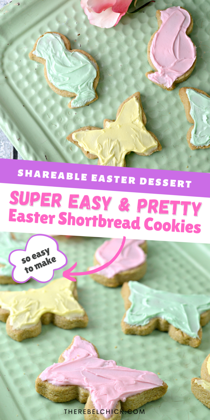 Easter Shortbread Cookies - The Rebel Chick