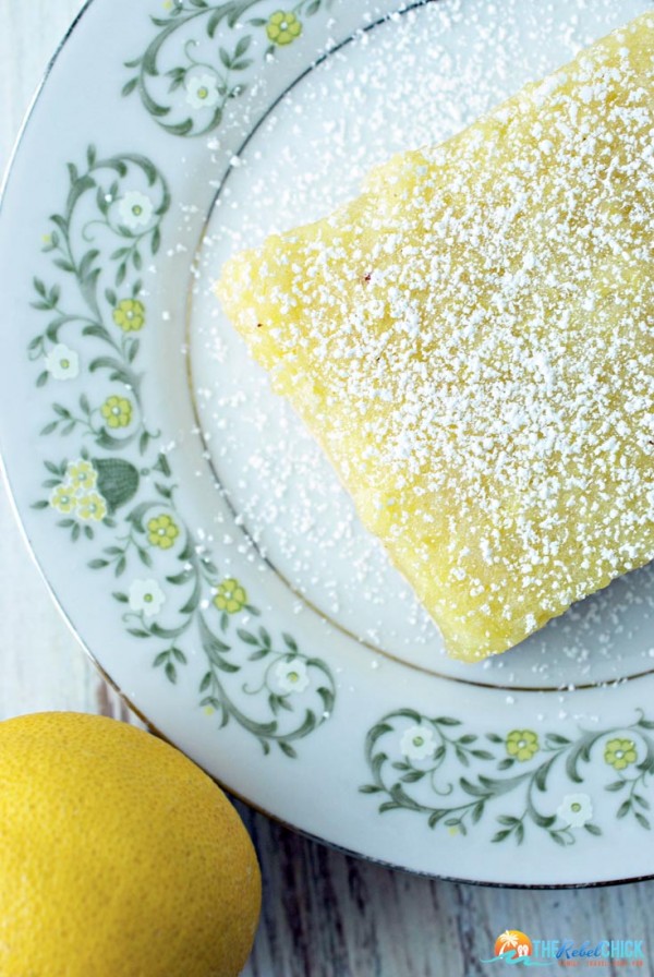 Easy Sweet and Tangy Lemon Bars Recipe - The Rebel Chick