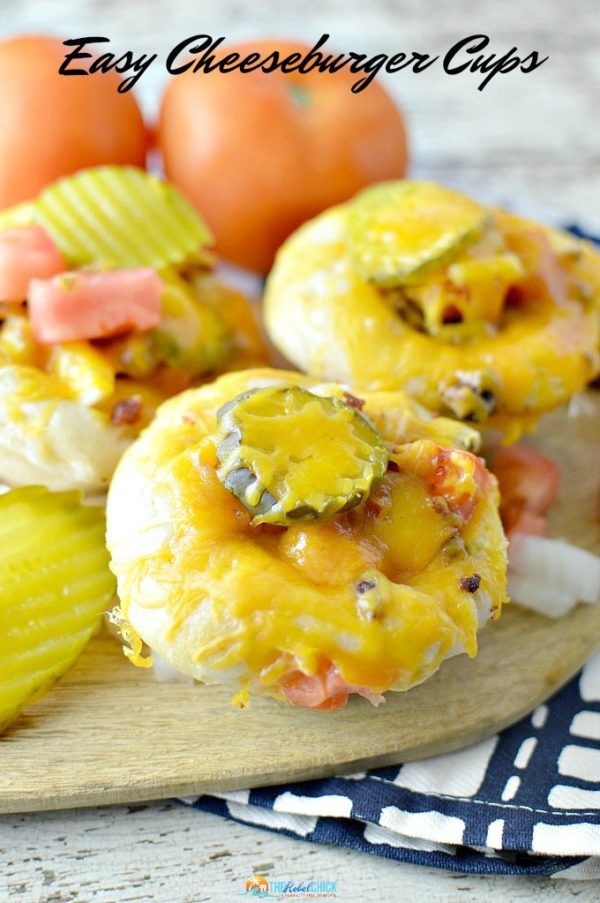 Cheeseburger Cups - The Rebel Chick