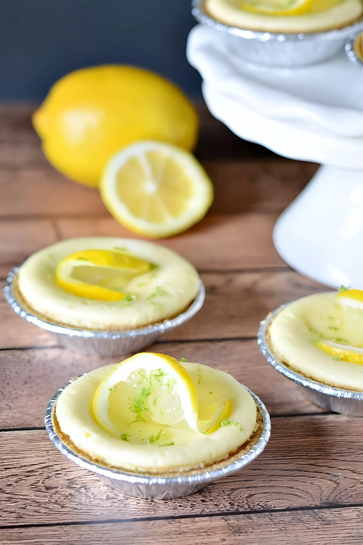 Mini Lemon Cheesecakes - The Rebel Chick