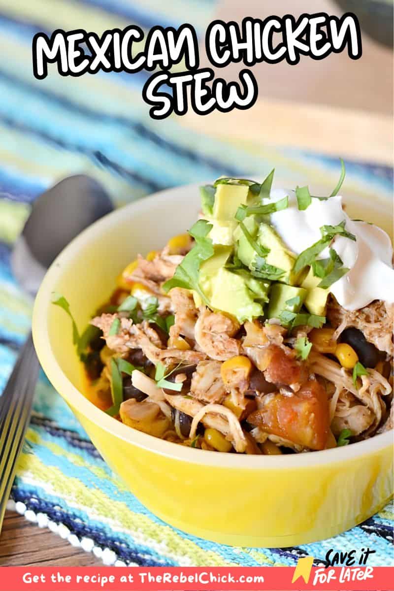 Mexican Chicken Stew - The Rebel Chick