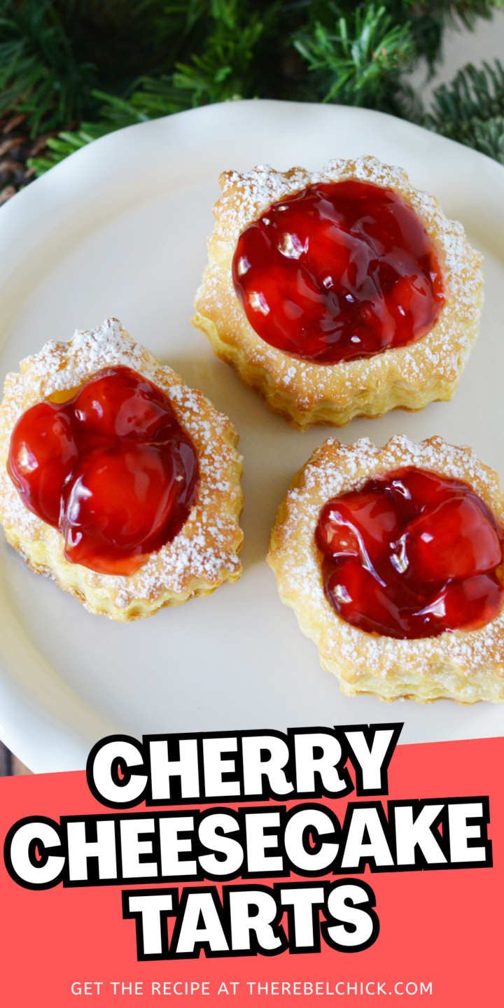 Cherry Cheesecake Tarts - The Rebel Chick