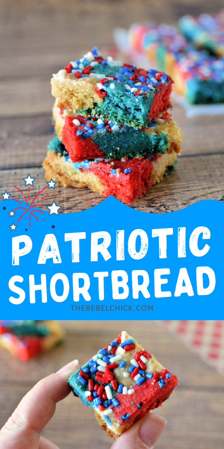 Red White and Blue Shortbread