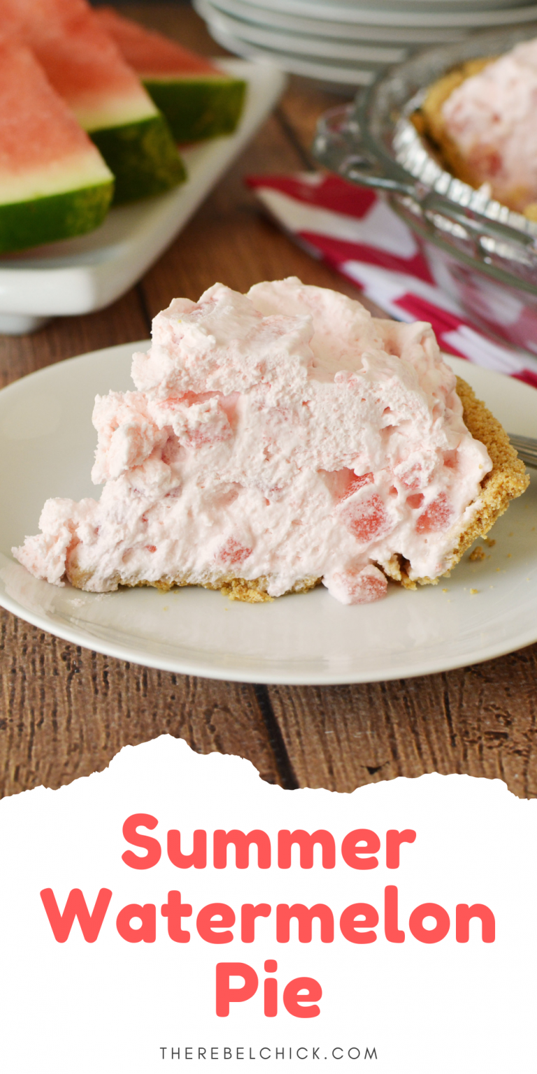 Watermelon Pie Recipe - The Rebel Chick