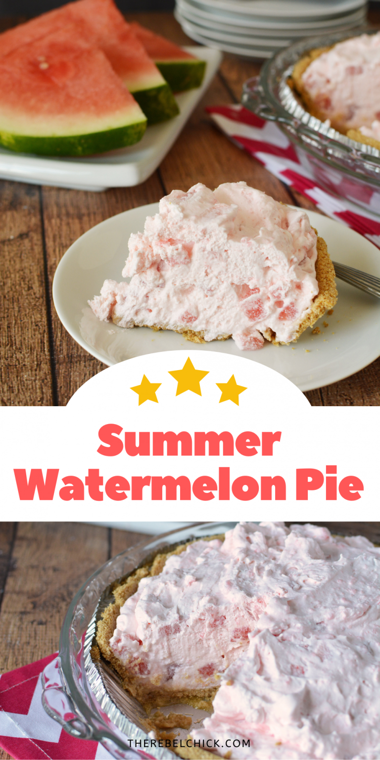 Watermelon Pie Recipe - The Rebel Chick
