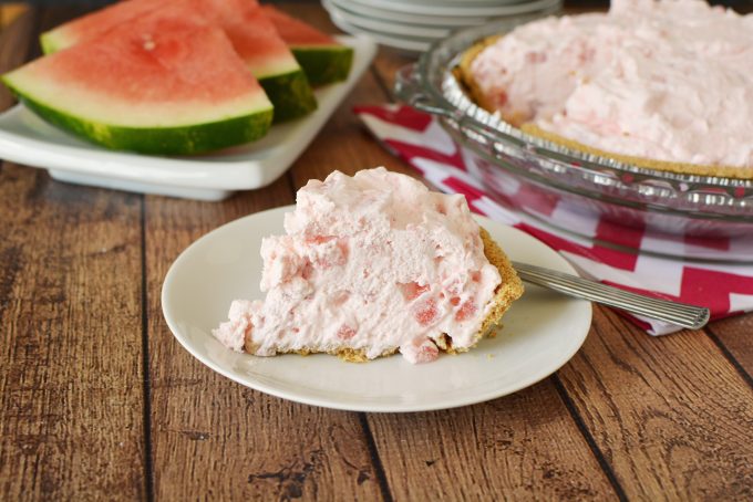 Summer Dessert Watermelon Pie Recipe - The Rebel Chick