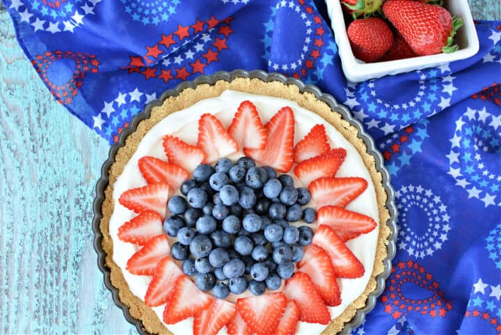 Strawberry Blueberry Tart - The Rebel Chick