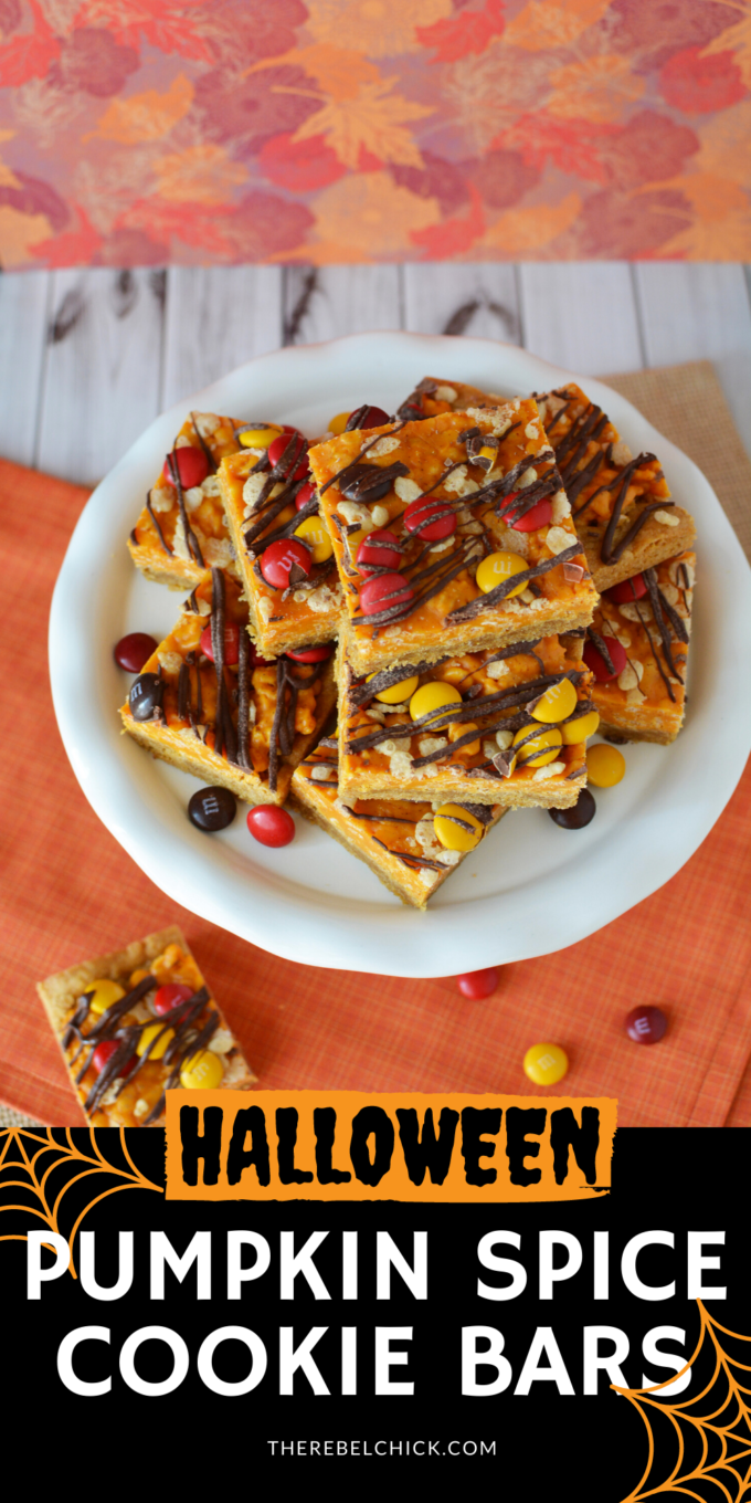 Pumpkin Spice Cookie Bars Recipe - The Rebel Chick