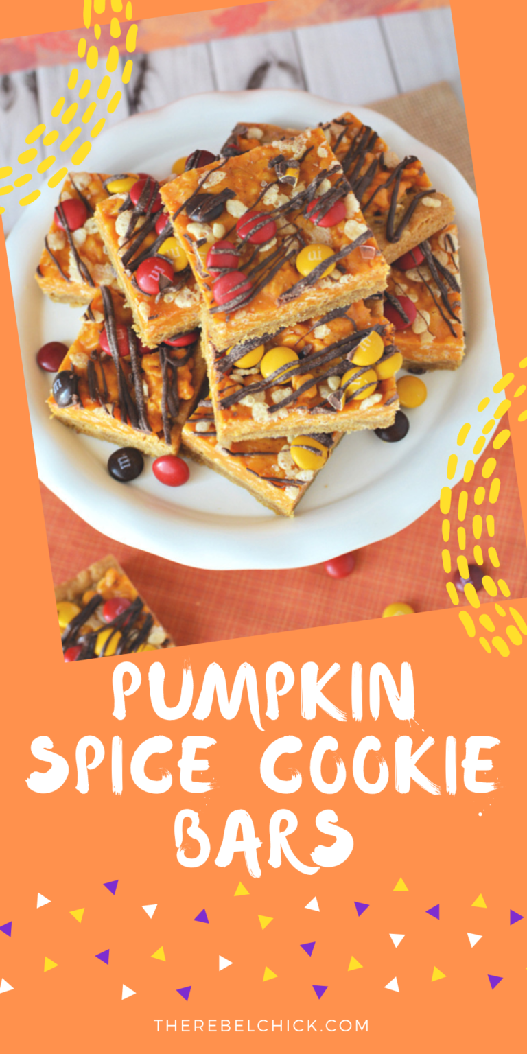 Pumpkin Spice Cookie Bars Recipe - The Rebel Chick