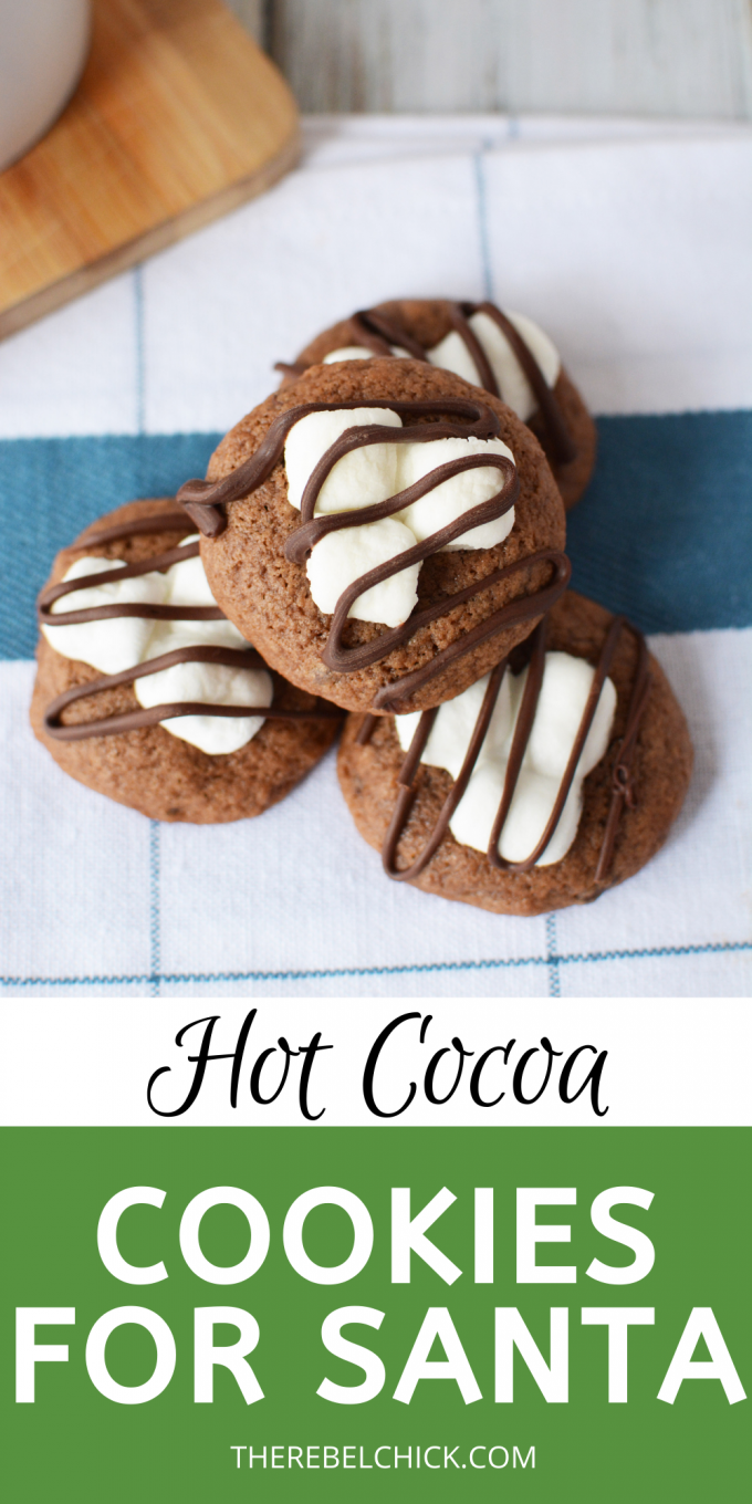 Hot Cocoa Cookies Recipe for Santa - The Rebel Chick