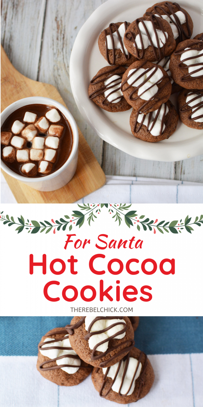 Hot Cocoa Cookies Recipe for Santa - The Rebel Chick