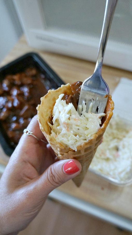 BBQ Waffle Cones - The Rebel Chick
