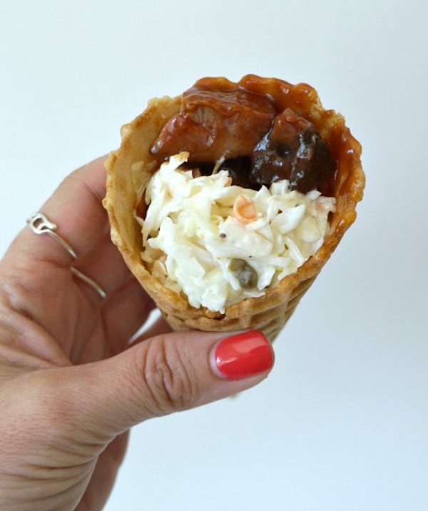 BBQ Waffle Cones - The Rebel Chick