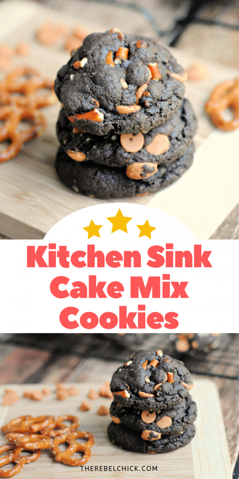 Kitchen Sink Cake Mix Cookies- The Rebel Chick