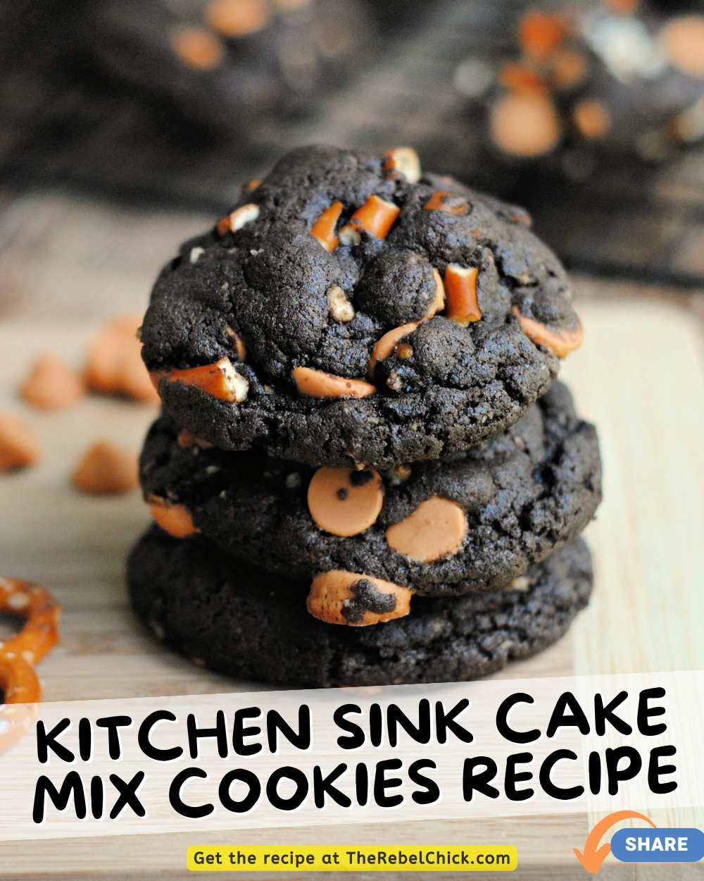 Kitchen Sink Cake Mix Cookies- The Rebel Chick