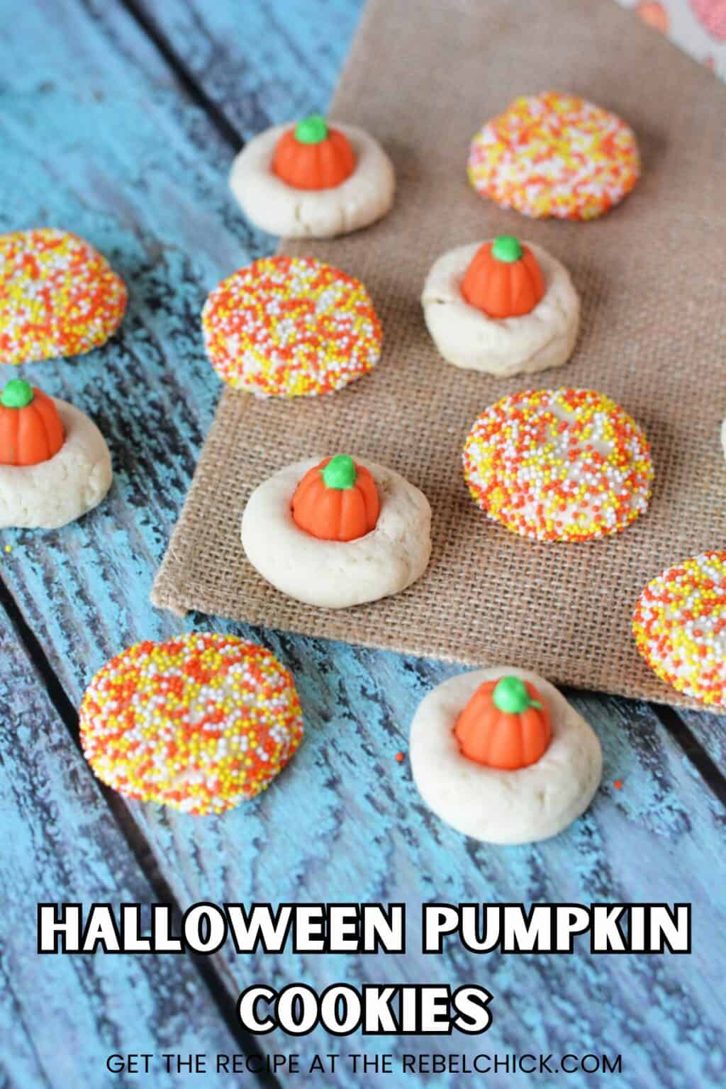 Halloween Pumpkin Cookies - The Rebel Chick