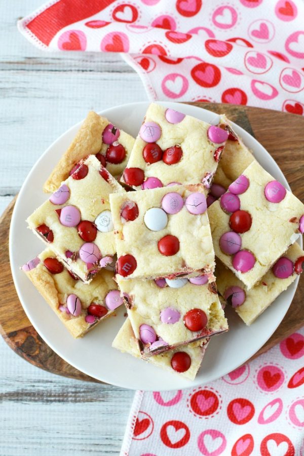 An Easy Valentine Cookie Bars Recipe - The Rebel Chick