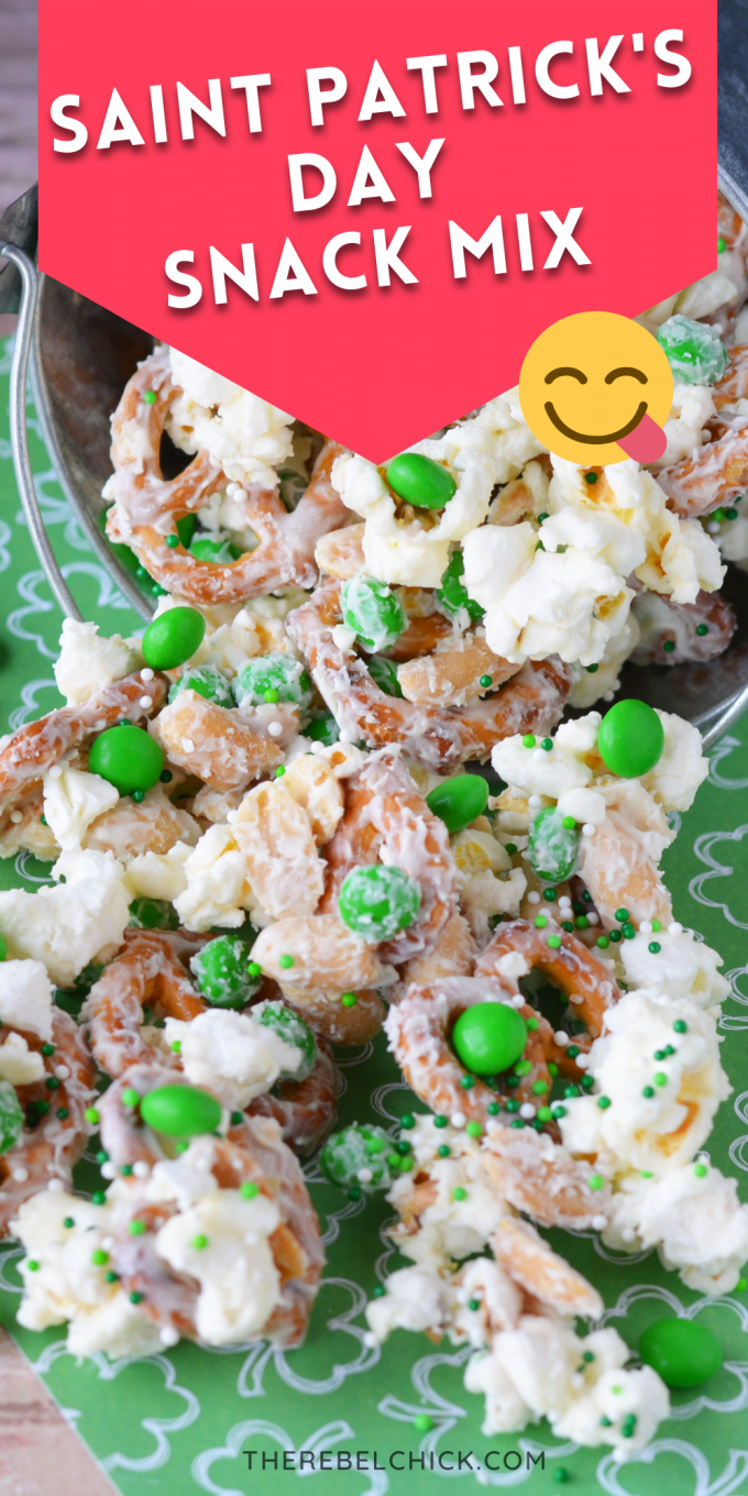 Saint Patrick's Day Snack Mix Recipe - The Rebel Chick