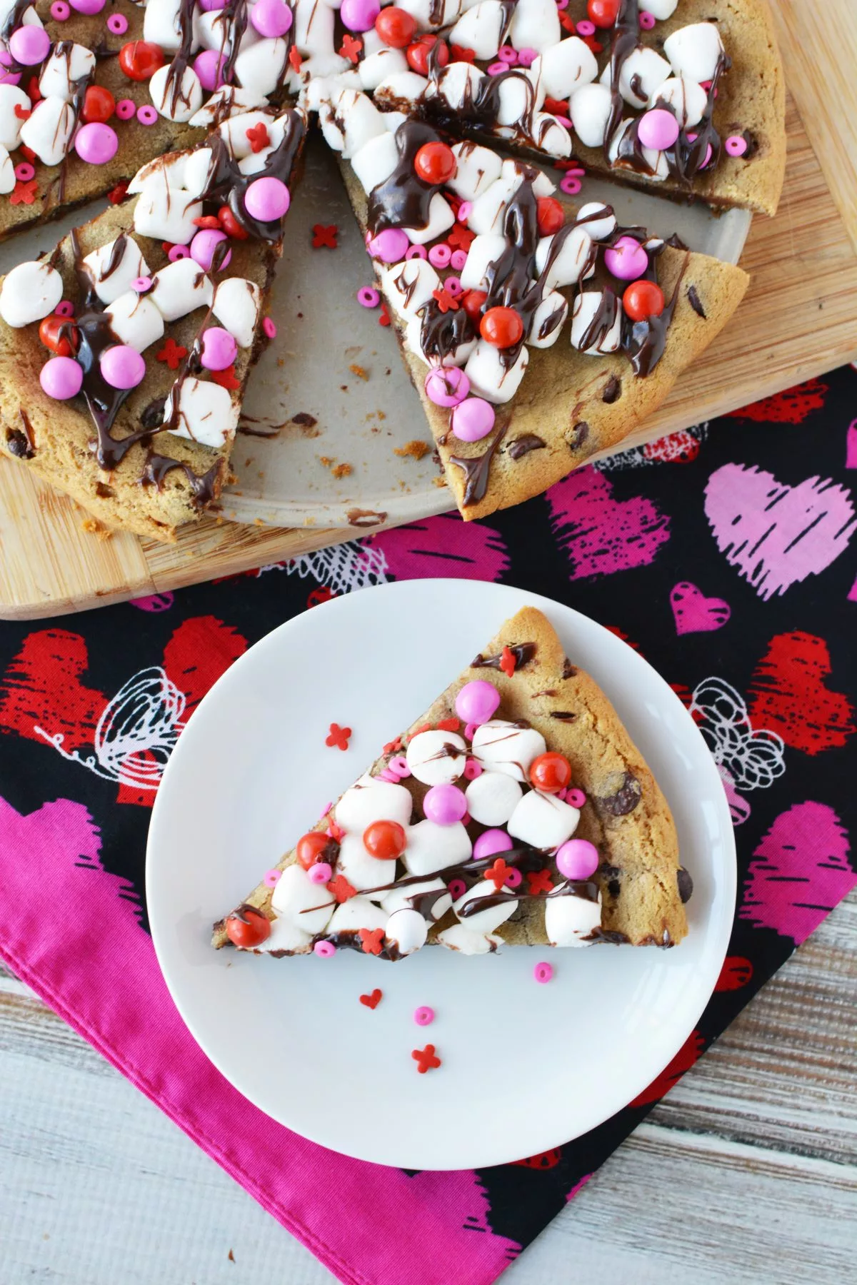 Valentine's Day Cookie Pizza Recipe - The Rebel Chick