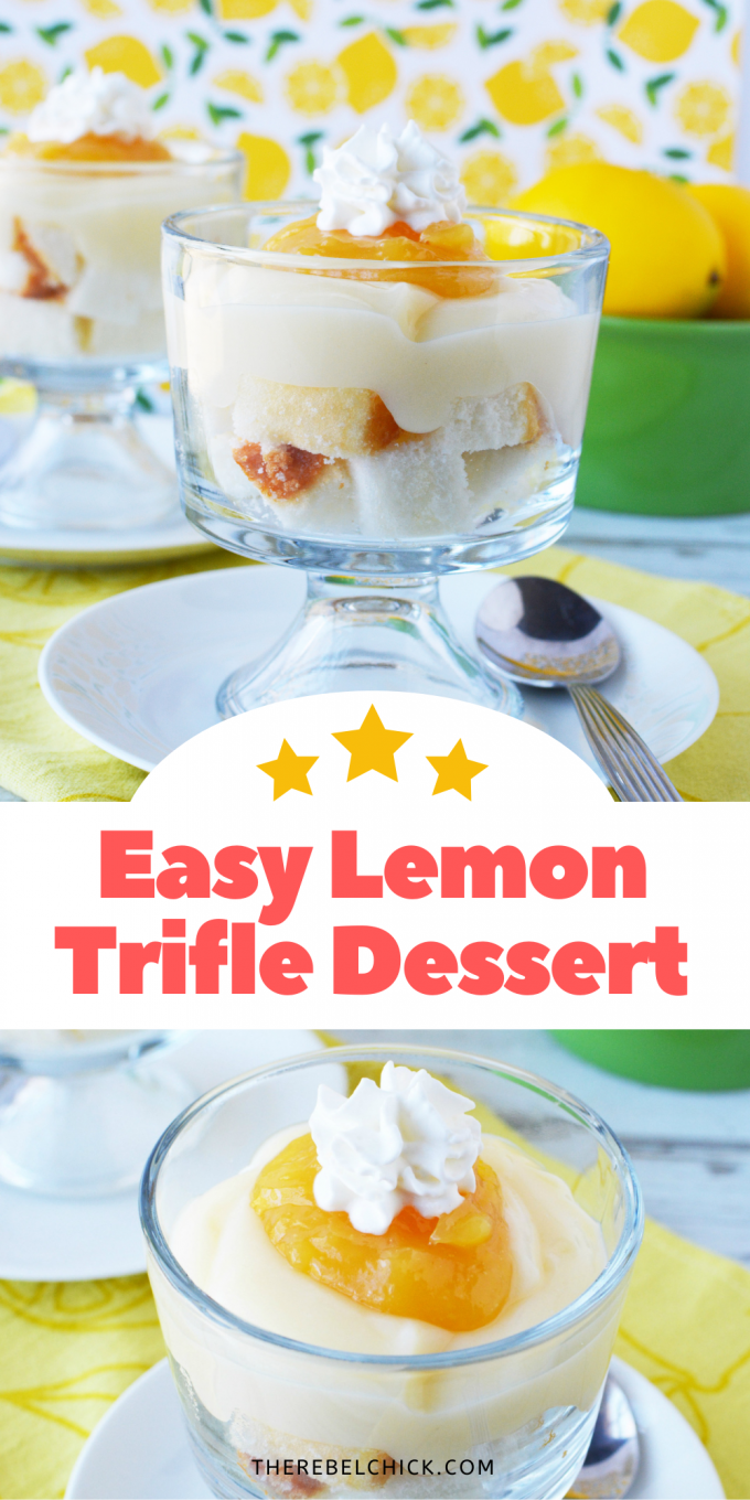 Lemon Trifle Dessert - The Rebel Chick