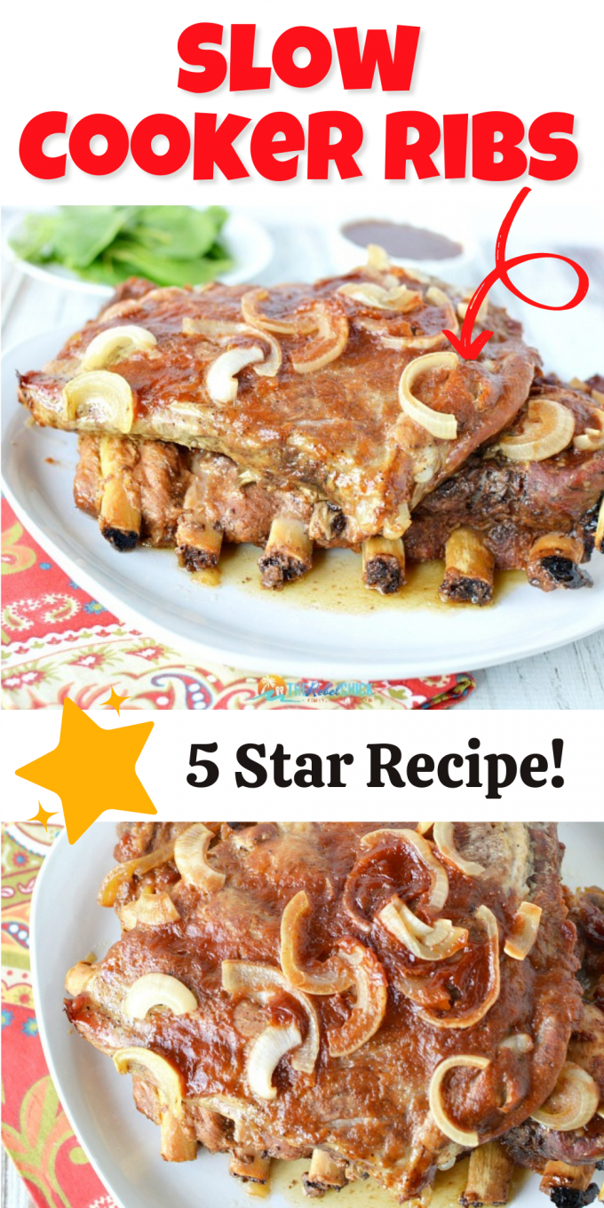 Slow Cooker Ribs Recipe - The Rebel Chick