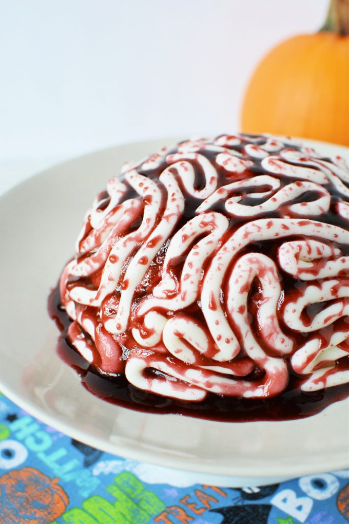 Halloween Brain Cake - The Rebel Chick