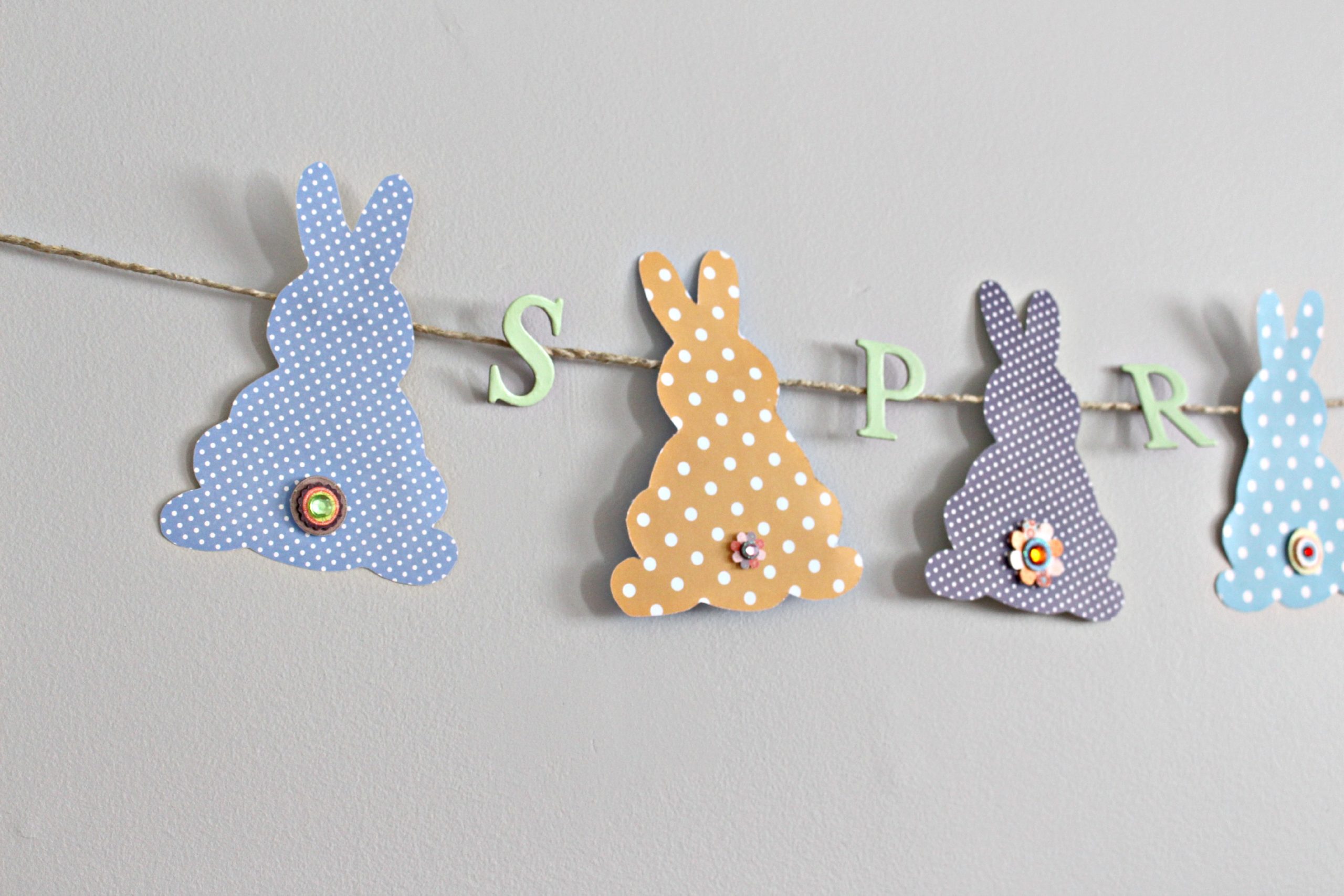 Homemade Easter Decor DIY Easter Bunny Banner The Rebel Chick homemade-easter-decor-diy-easter-bunny-banner-the-rebel-chick