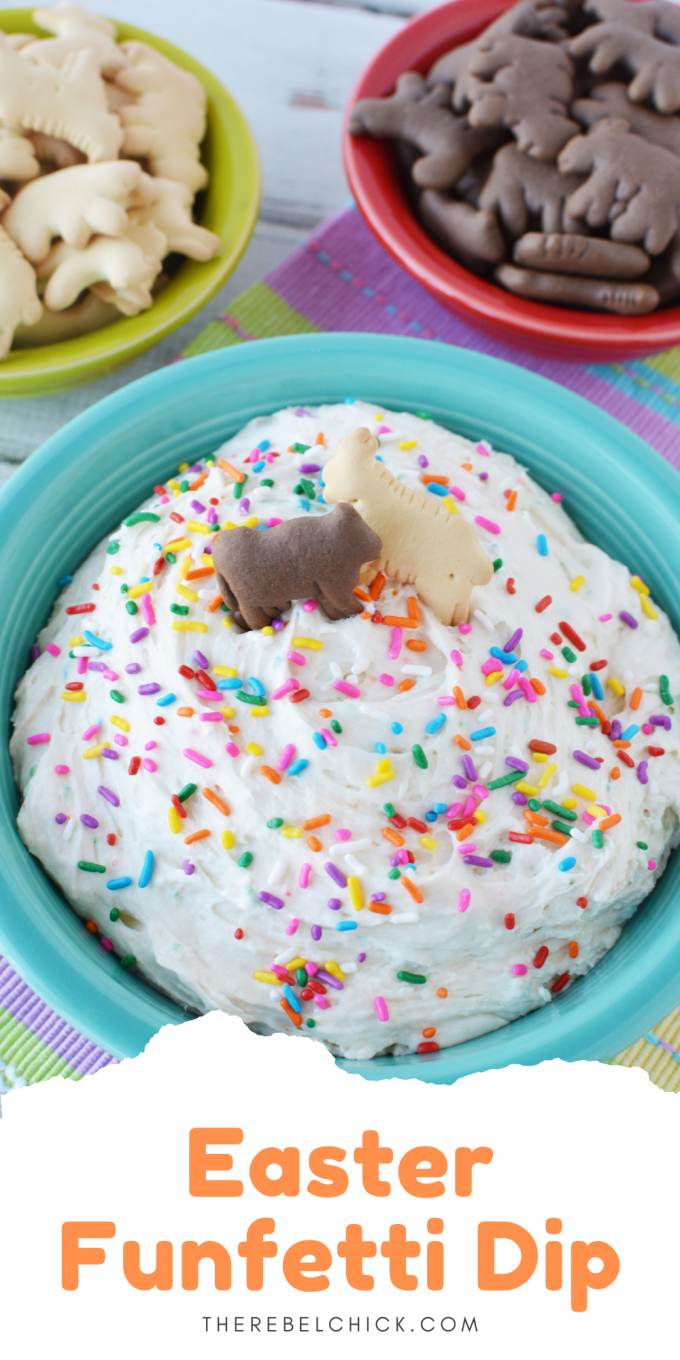 Easter Funfetti Dip Recipe - A Dessert Dip for Easter - The Rebel Chick