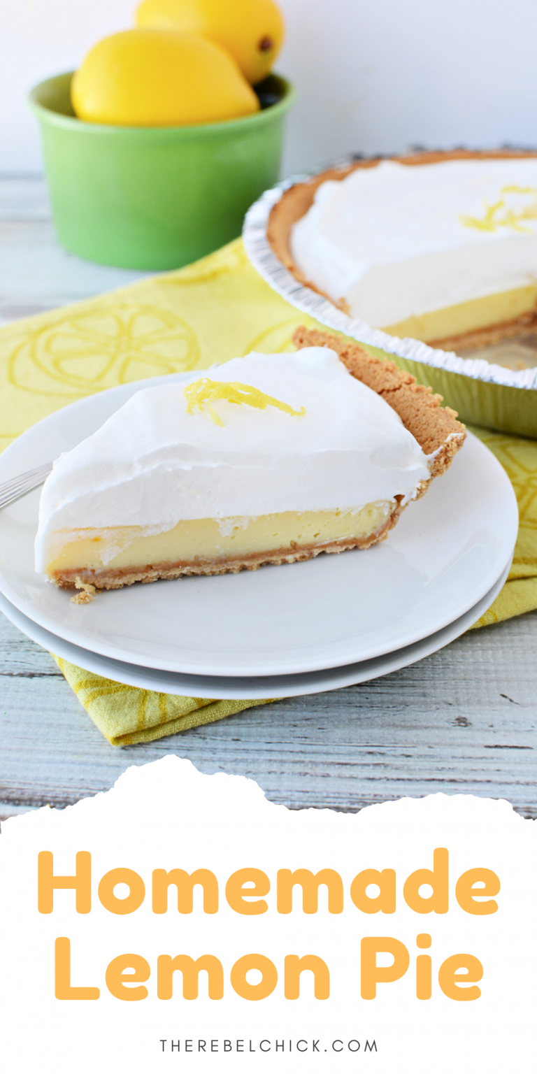 Summertime Homemade Lemon Pie Recipe - The Rebel Chick