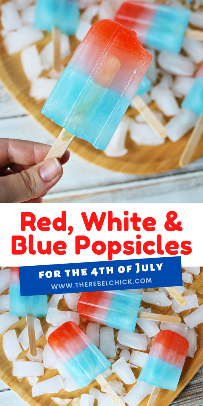 Red White and Blue Popsicles - The Rebel Chick