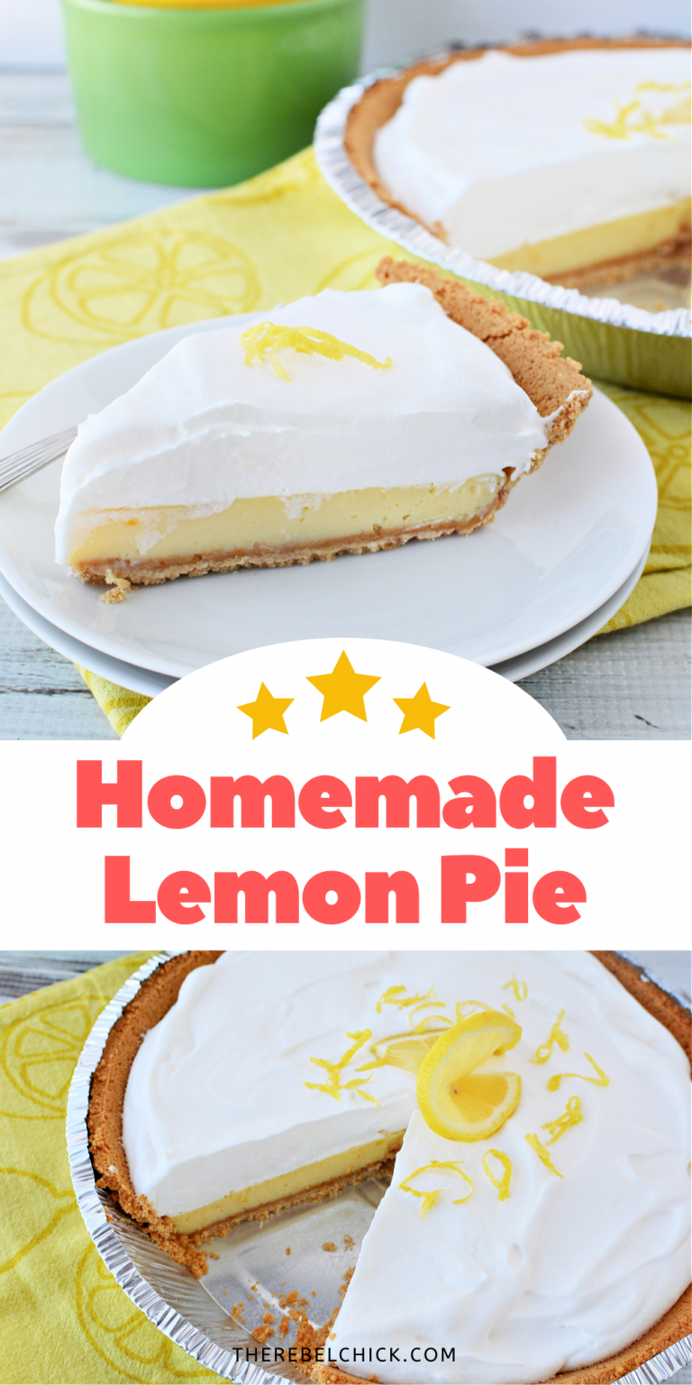 Homemade Lemon Pie - The Rebel Chick