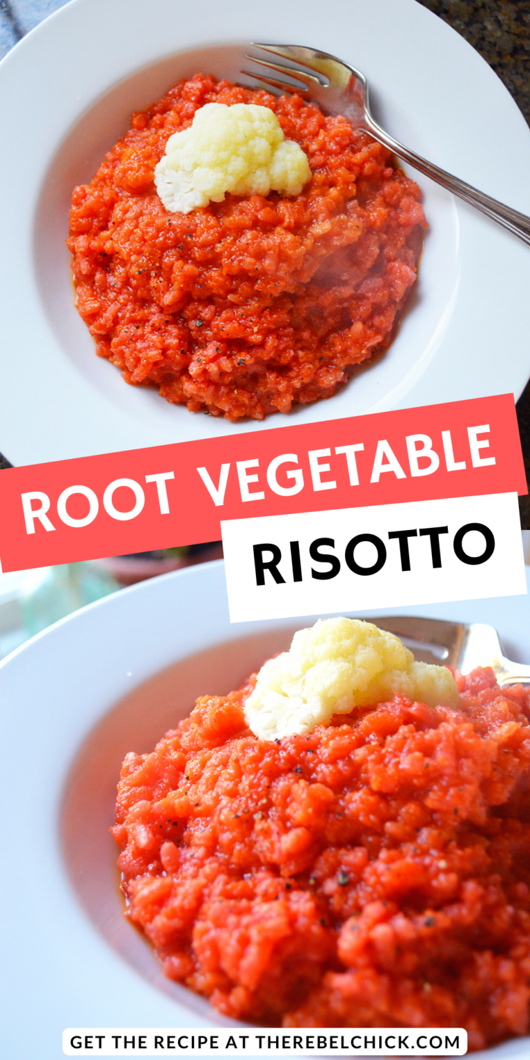 Easy Root Vegetable Risotto Recipe - The Rebel Chick