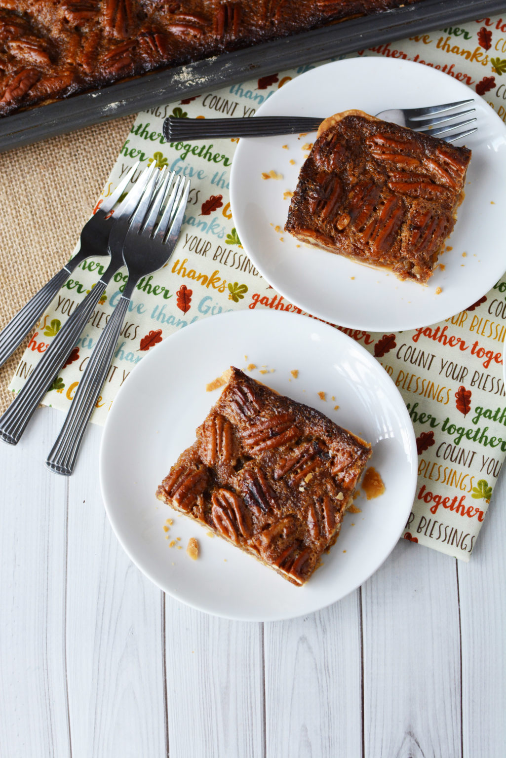 Pecan Slab Pie Recipe - The Rebel Chick