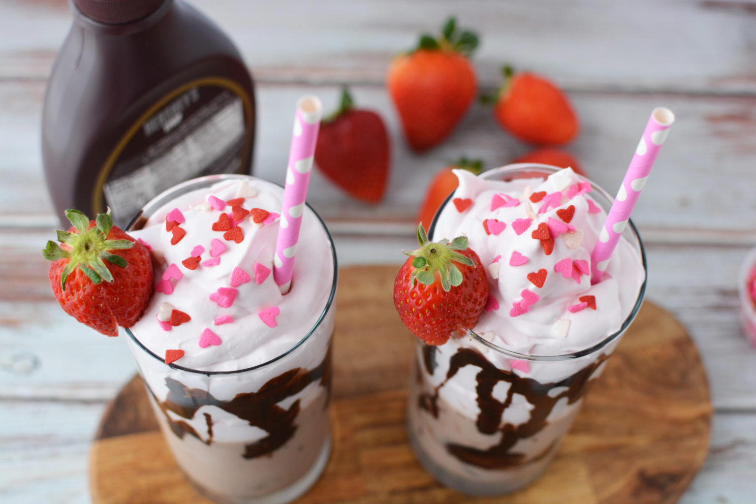 Chocolate Strawberry Dalgona Drink Recipe - The Rebel Chick