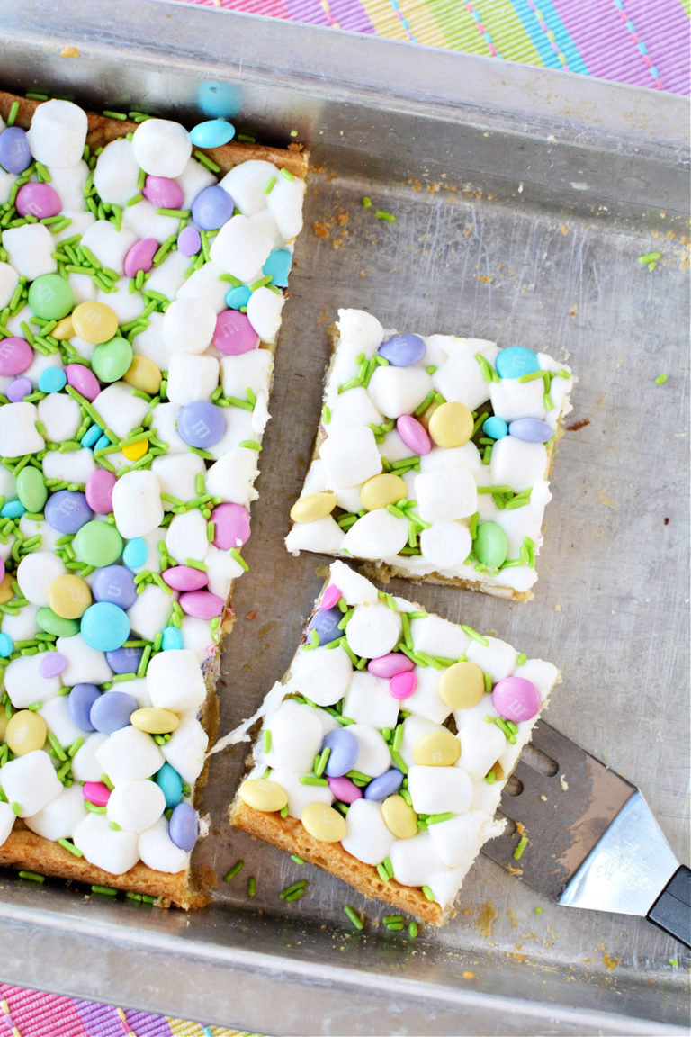Chewy Easter Cookie Bars Recipe - The Rebel Chick