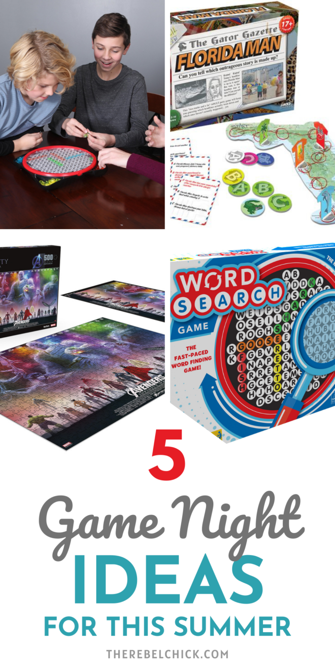 5 Ideas for Game Night this Summer - The Rebel Chick