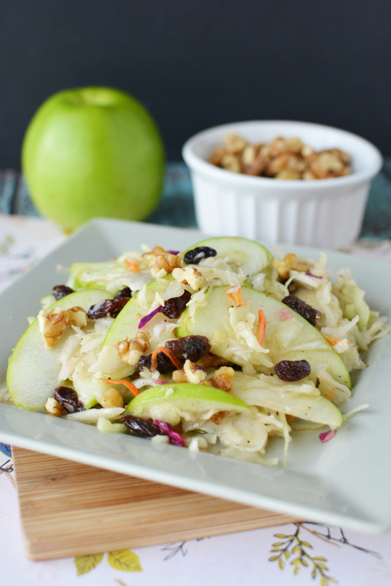 Apple Walnut Salad Recipe - The Rebel Chick
