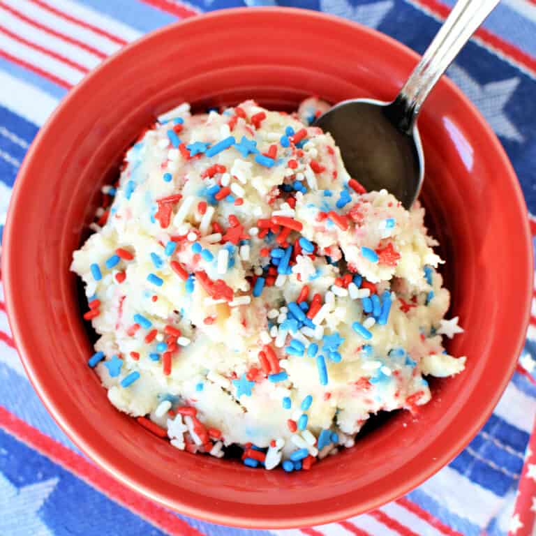 Patriotic Edible Cookie Dough - The Rebel Chick