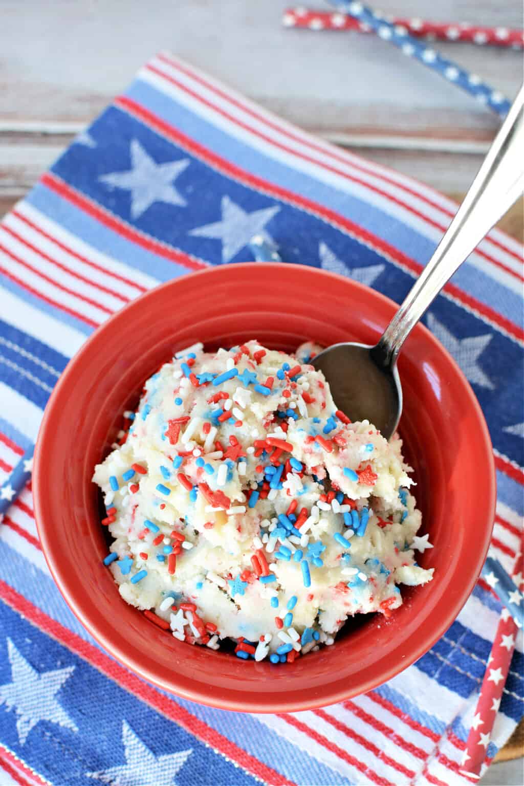 Patriotic Edible Cookie Dough - The Rebel Chick