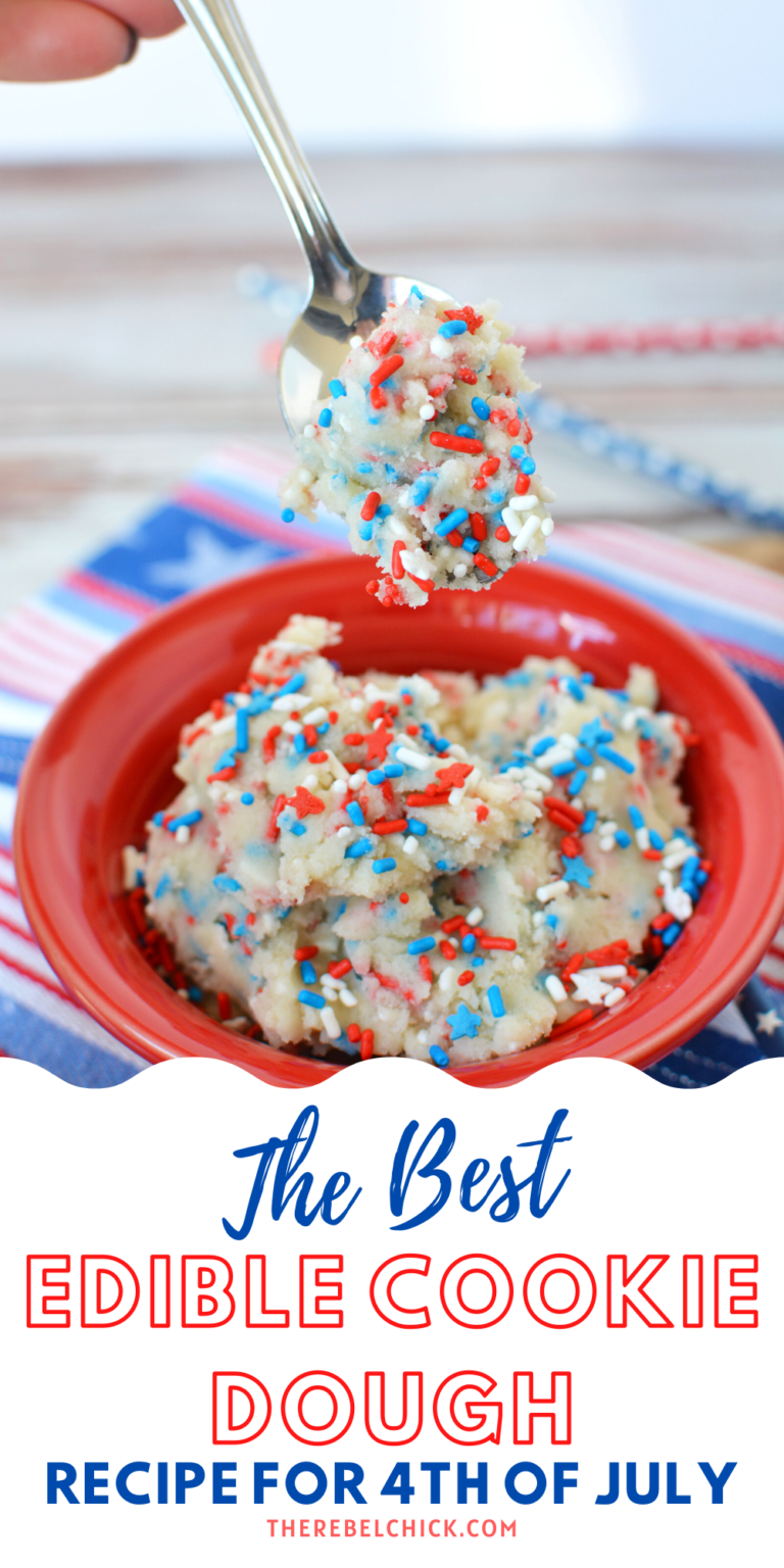 Patriotic Edible Cookie Dough - The Rebel Chick