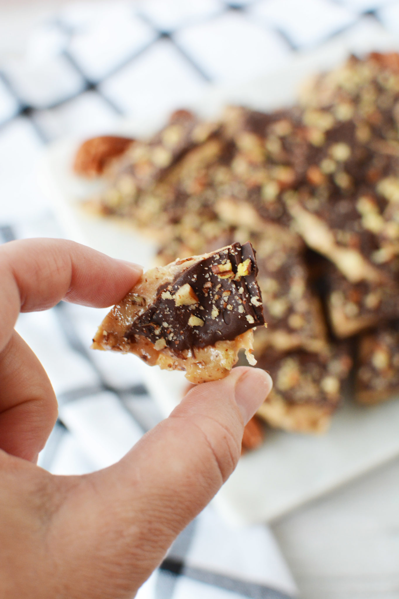 Chocolate Pecan Toffee- The Rebel Chick