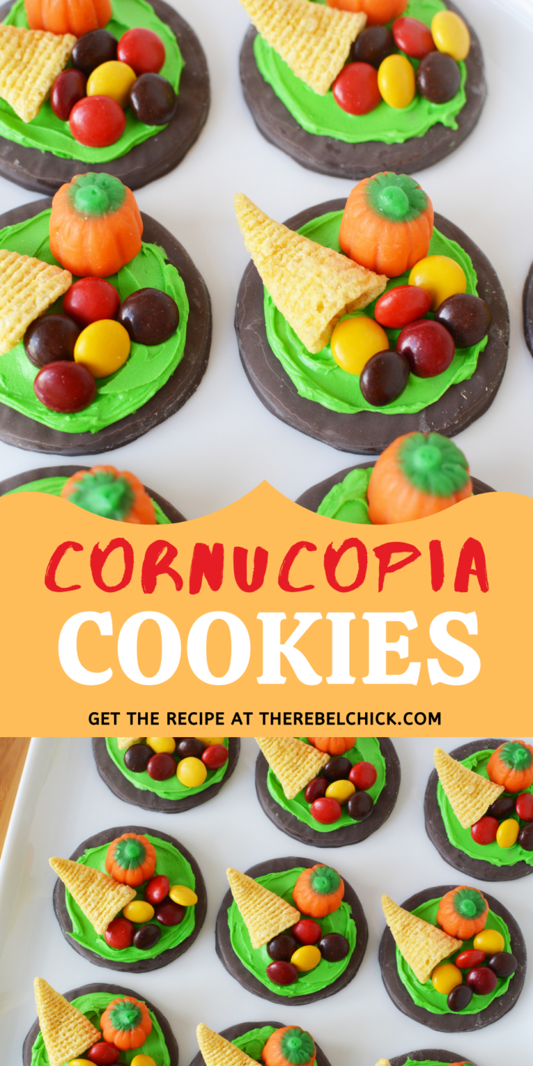 Thanksgiving Cornucopia Cookies Recipe - The Rebel Chick